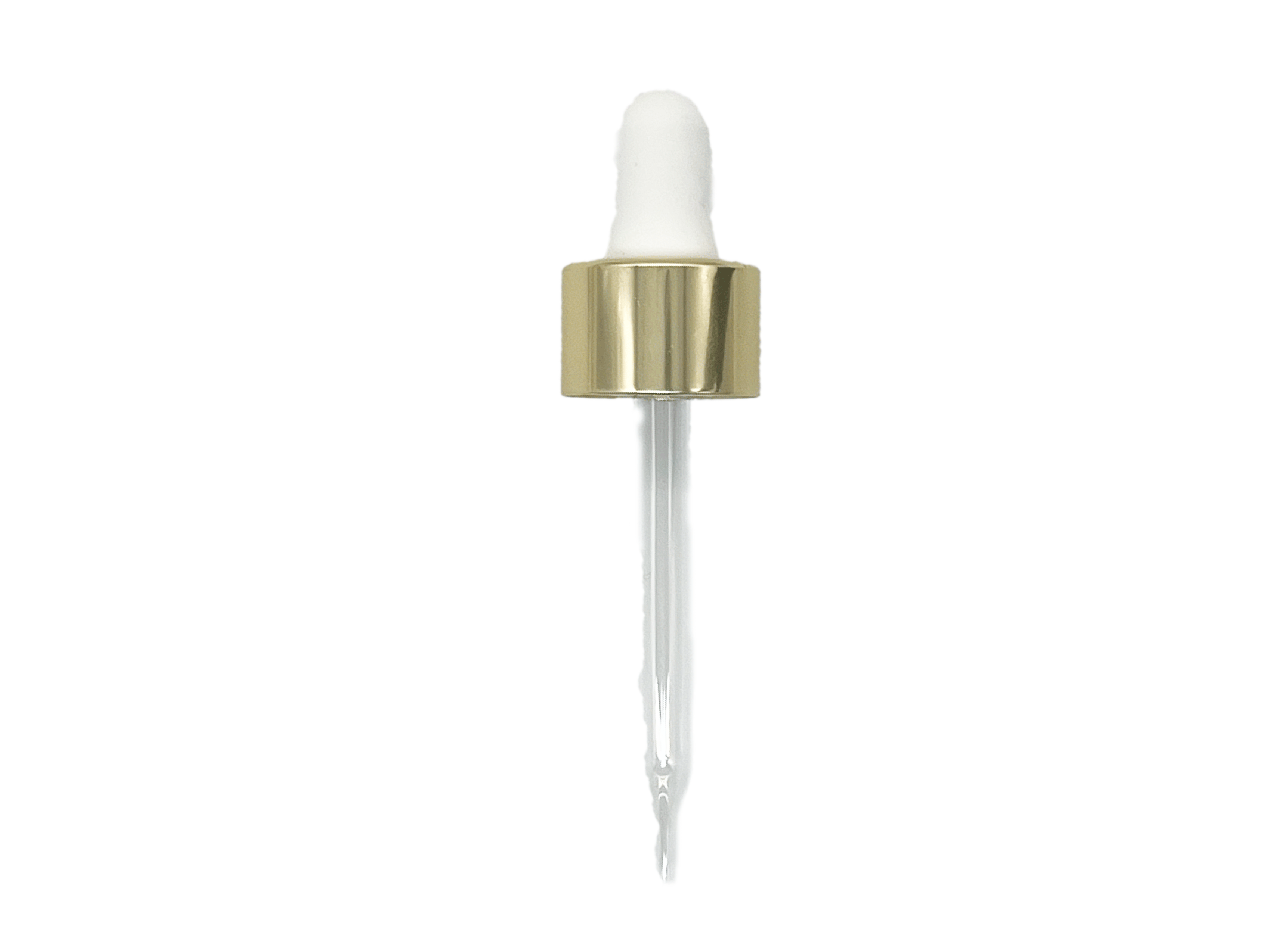 18-400 Metal Overshell Shiny Gold Dropper - Bay Area Bottles