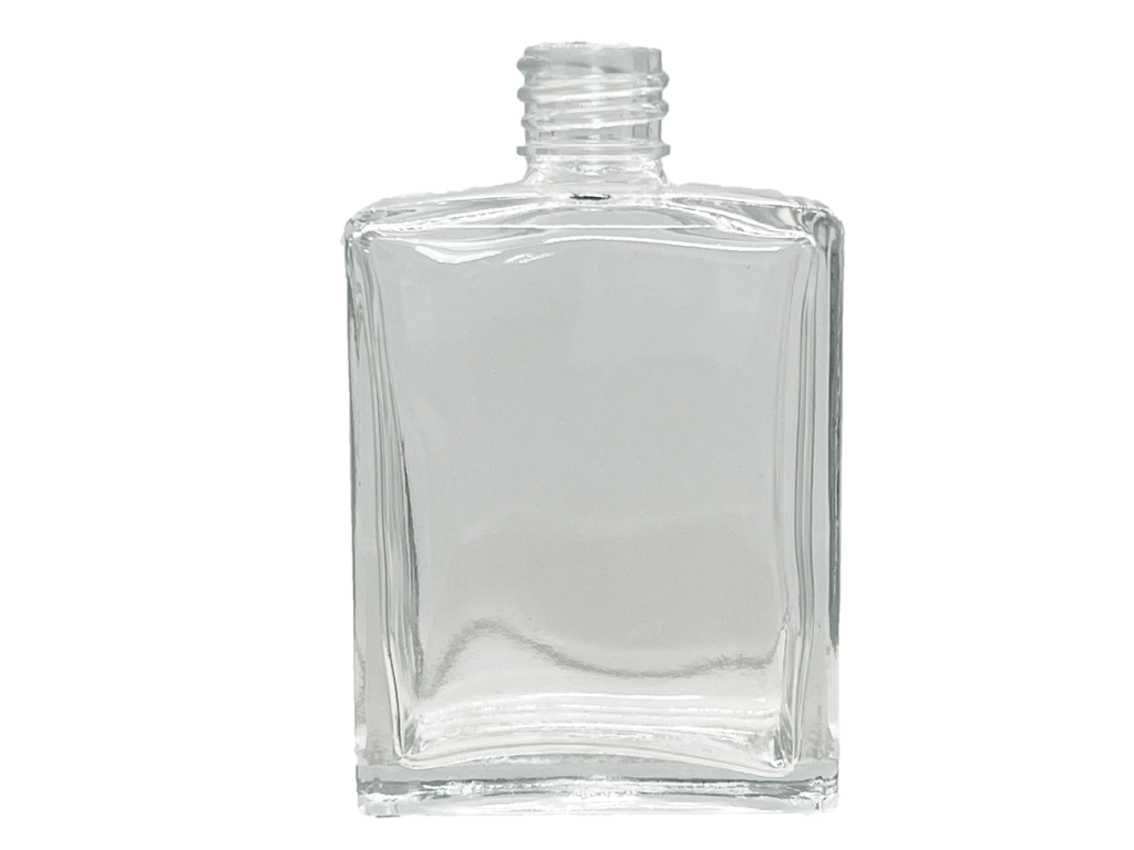 Explore Now 1 oz 15-415 Clear Glass Rectangular Bottle - Bay Area Bottles