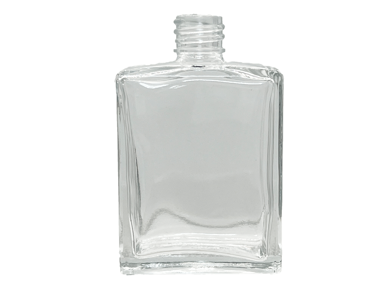 Explore Now 1 oz 15-415 Clear Glass Rectangular Bottle - Bay Area Bottles