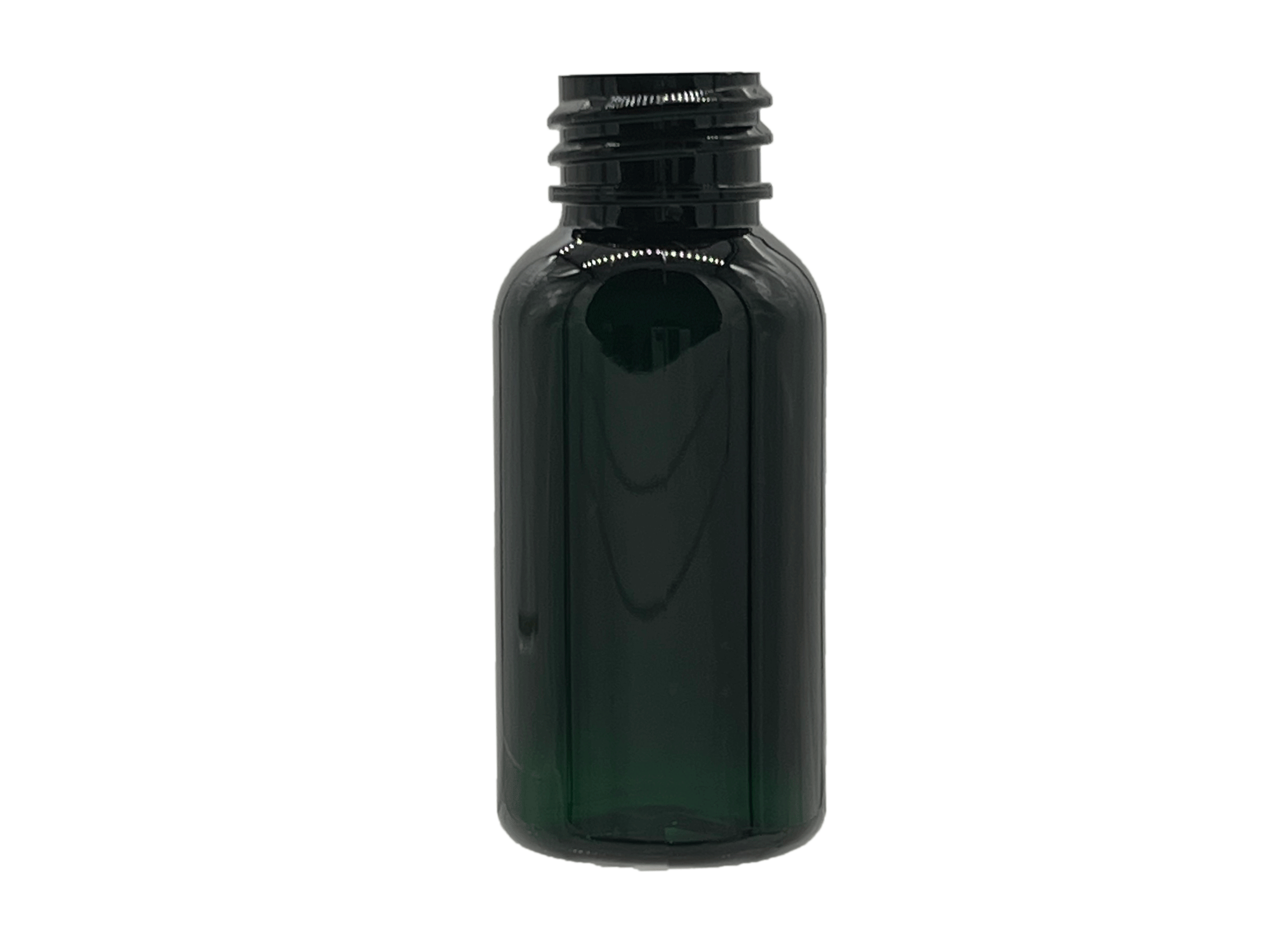 1 oz 20-410 Green PET Imperial Round - Bay Area Bottles