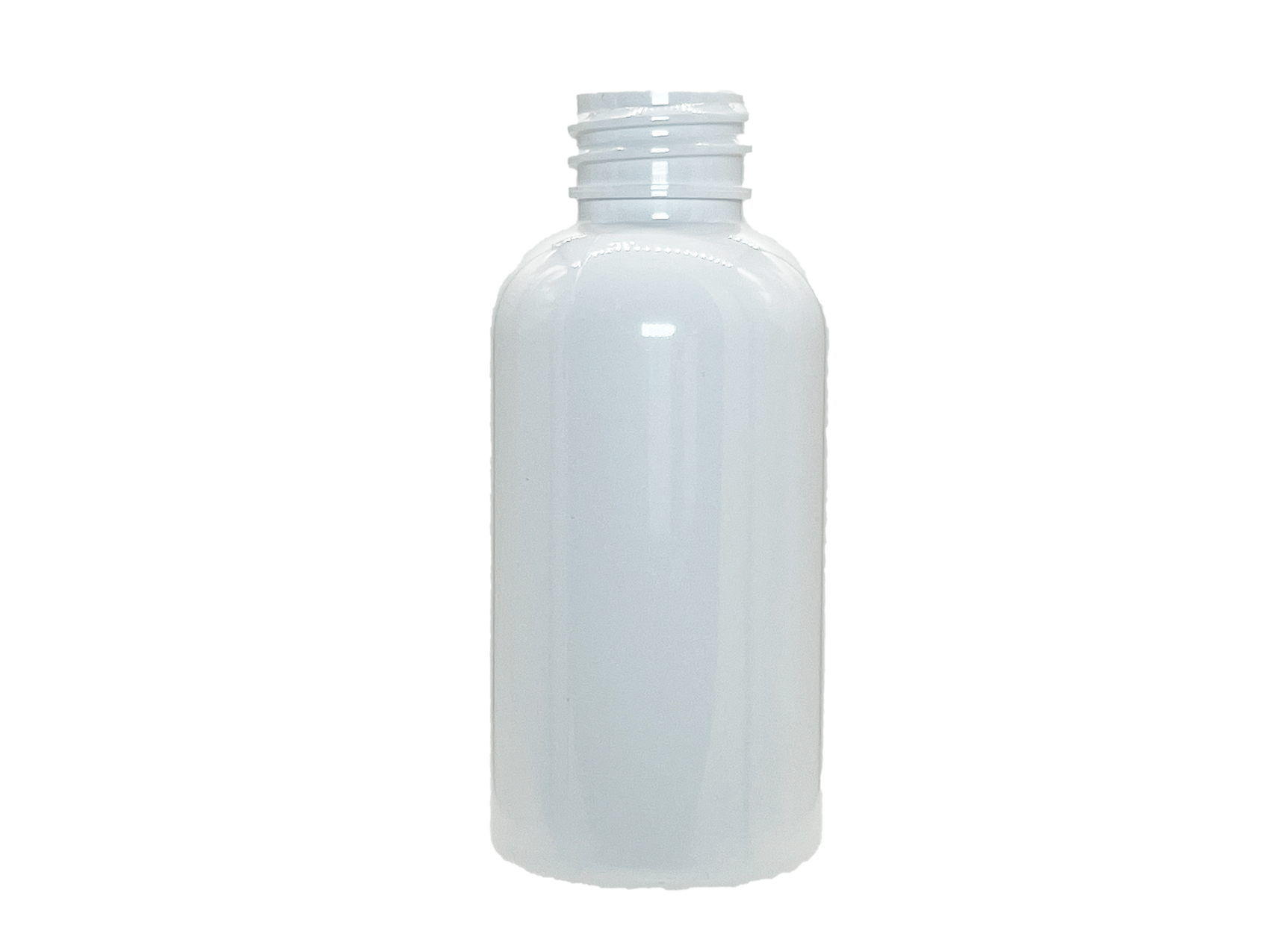 1 oz 20-410 White PET Boston Round - Bay Area Bottles