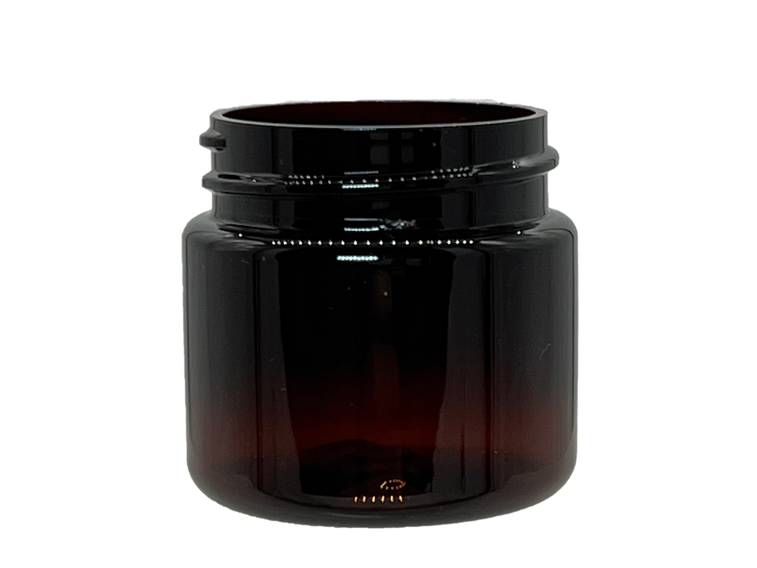 1 oz 38-400 Amber PET Single Wall Jar - Bay Area Bottles