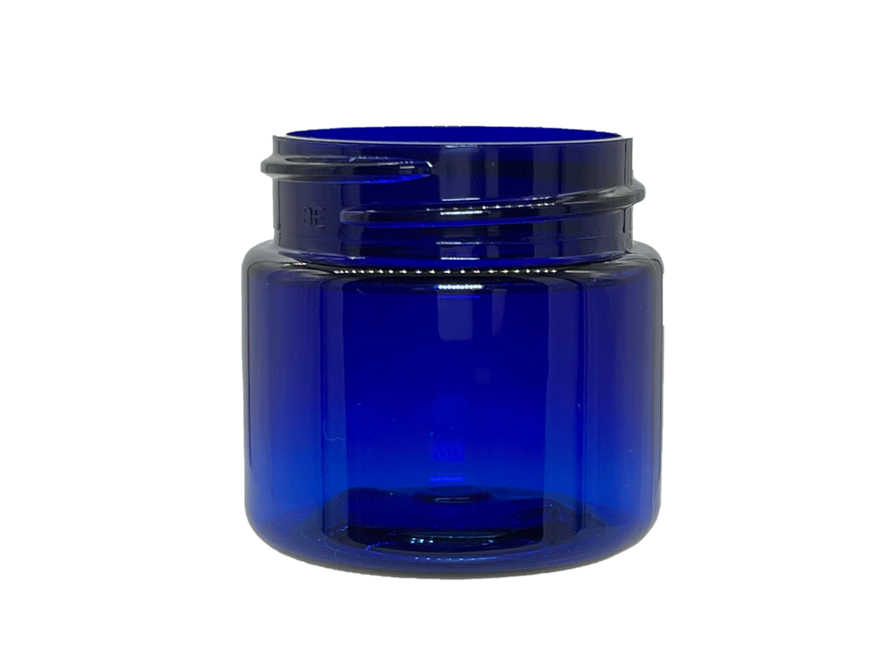 1 oz 38-400 Blue PET Single Wall Jar - Bay Area Bottles