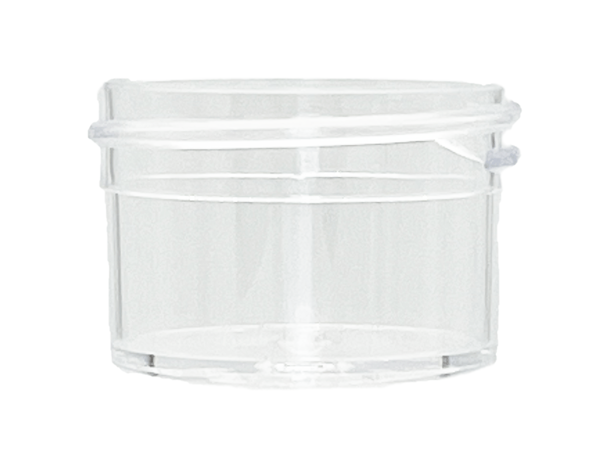 1 oz 38-400 Clear PS Single Wall Jar - Bay Area Bottles
