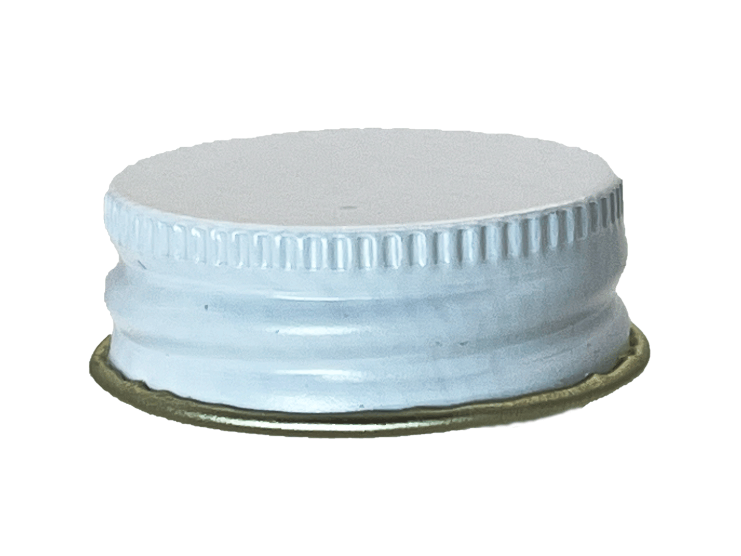 100-400 Metal White Continuous Thread Cap Heat Induction Seal (HS ...