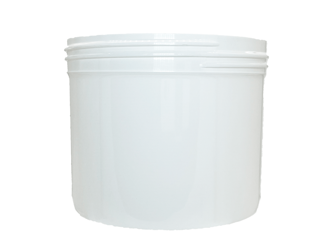 16 oz 89-400 White PP Single Wall Jar - Bay Area Bottles