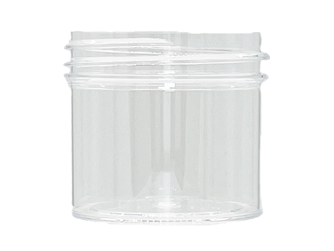 2 oz 53-400 Clear PS Single Wall Jar - Bay Area Bottles