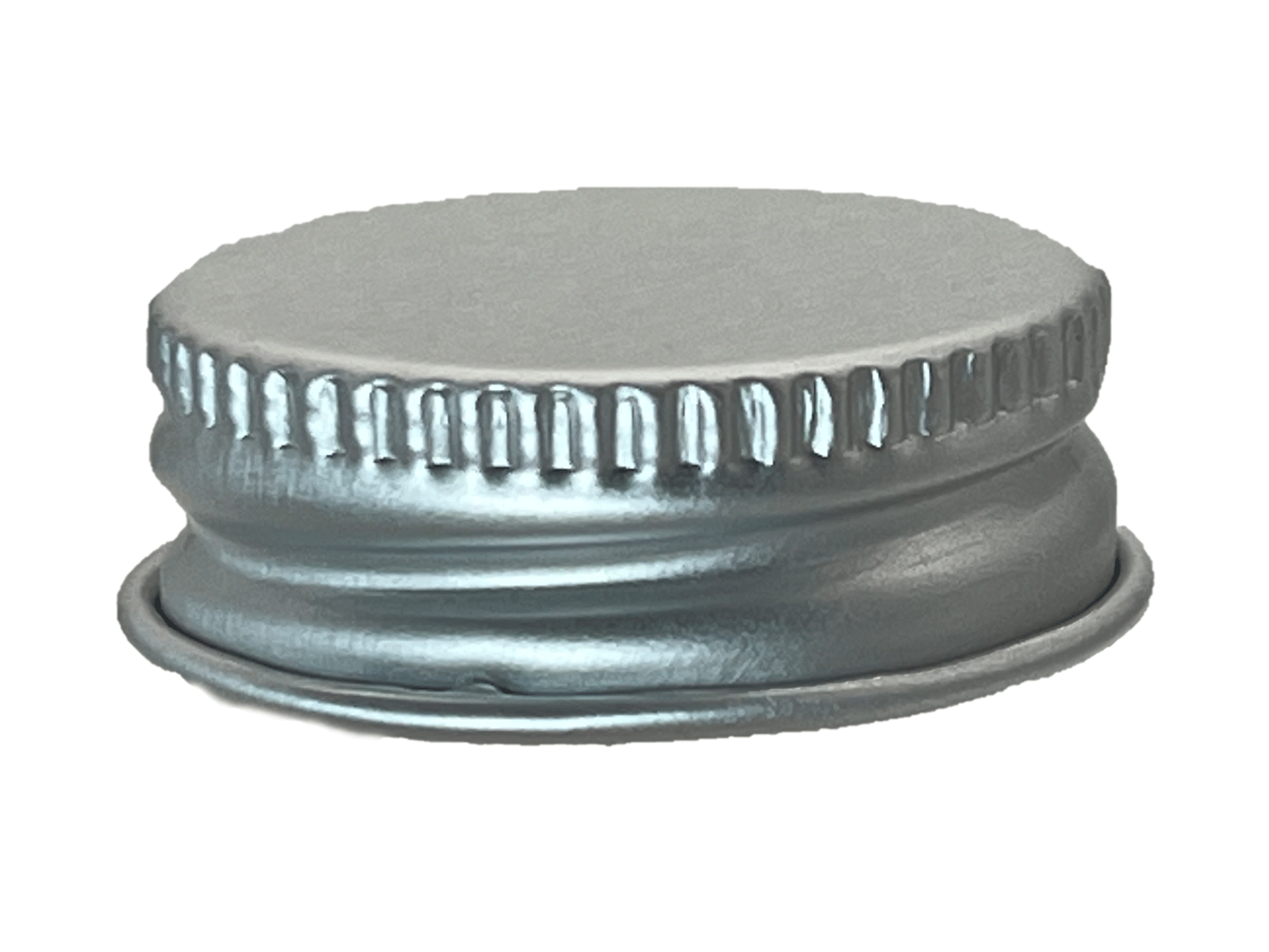 20-400 Metal Silver Continuous Thread Cap Pressure Sensitive (PS) Liner ...