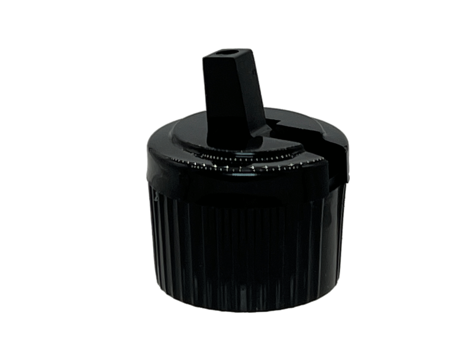 20-410 Ribbed Black Spouted Cap Heat Induction Seal (HS) Liner - Bay ...