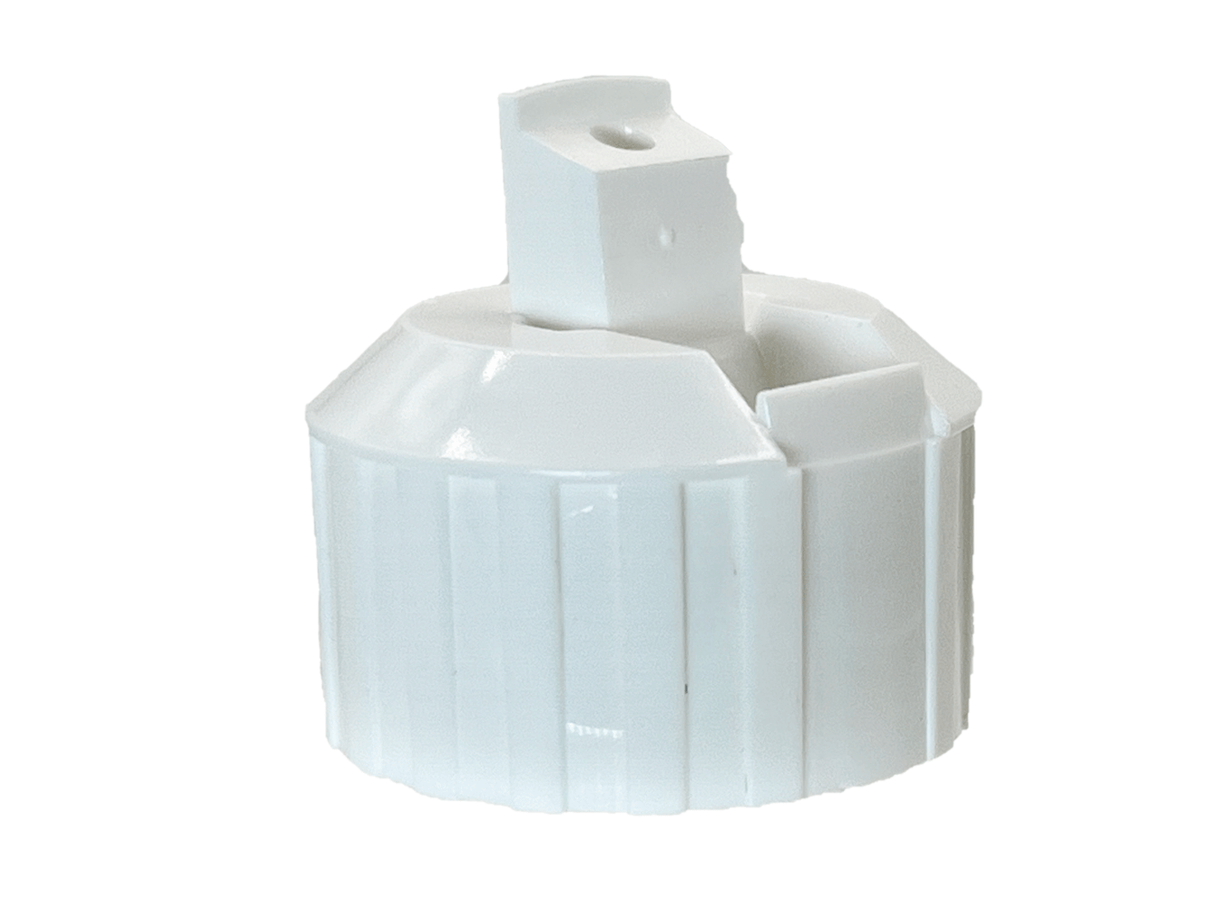 20-410 Ribbed White Spouted Cap Pressure Sensitive (PS) Liner - Bay ...