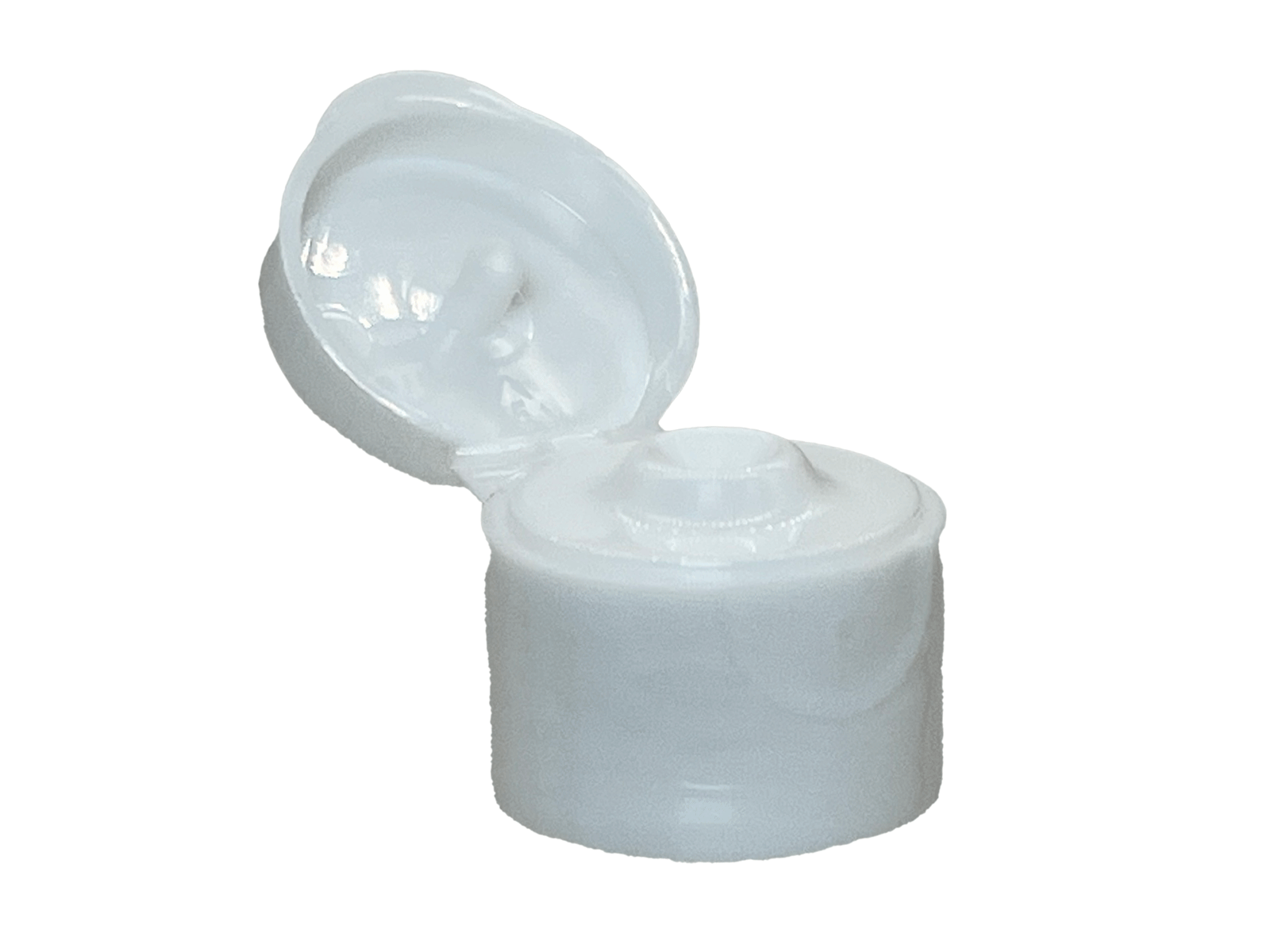 24-410 Smooth White Flip Top Cap Heat Induction Seal (HS) Liner - Bay ...