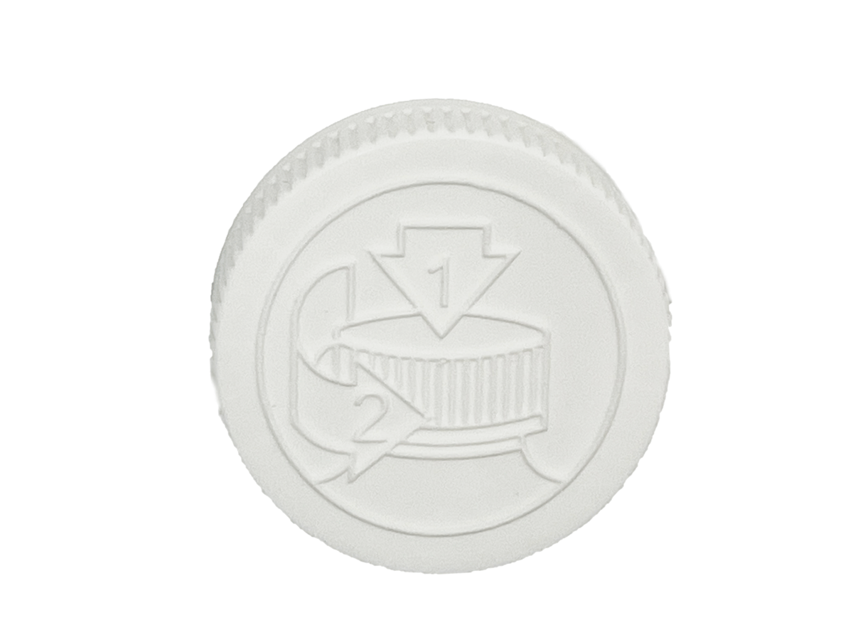 28-400 Pictorial White Child Resistant Cap Heat Induction Seal (HS ...