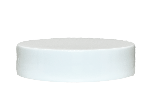 28-400 Smooth White Continuous Thread Cap Unlined - Bay Area Bottles