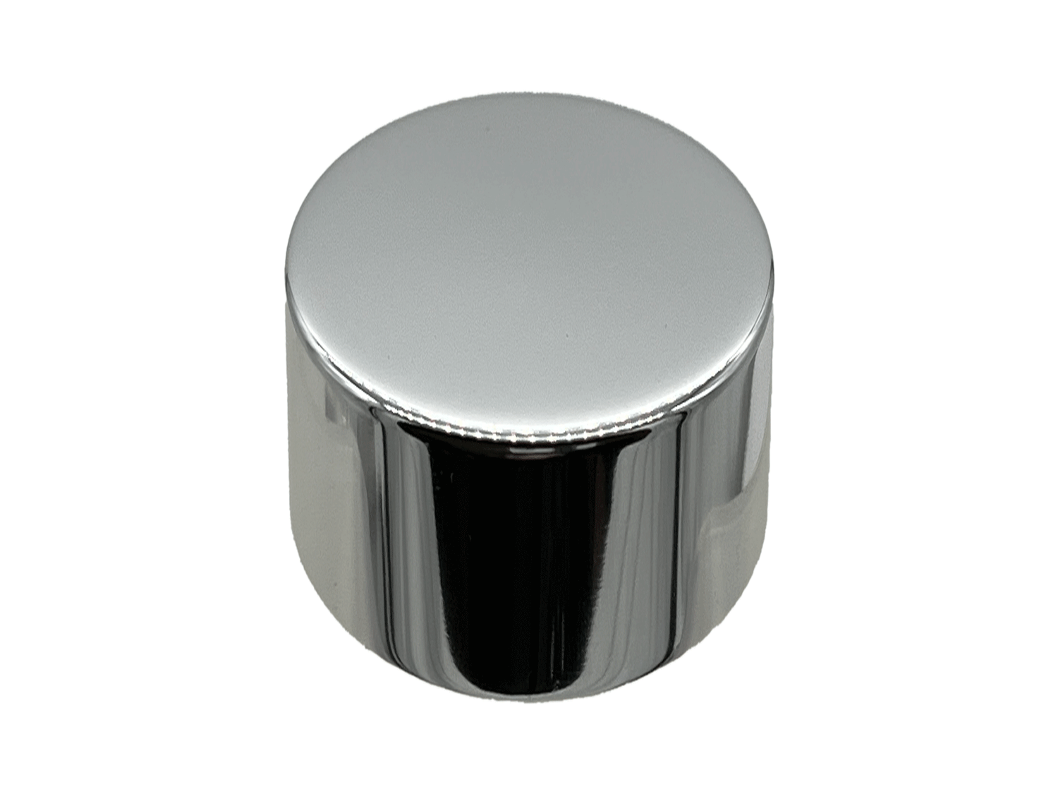 28-410 Metal Overshell Shiny Silver Continuous Thread Cap Pressure ...