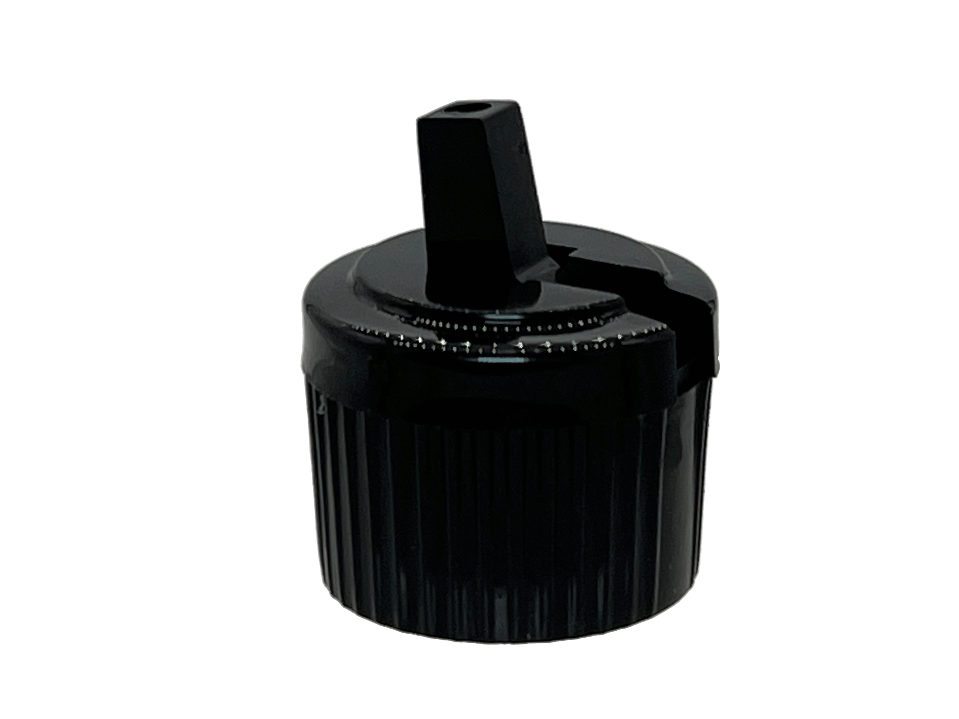 28-410 Ribbed Black Spouted Cap Heat Induction Seal (HS) Liner - Bay ...