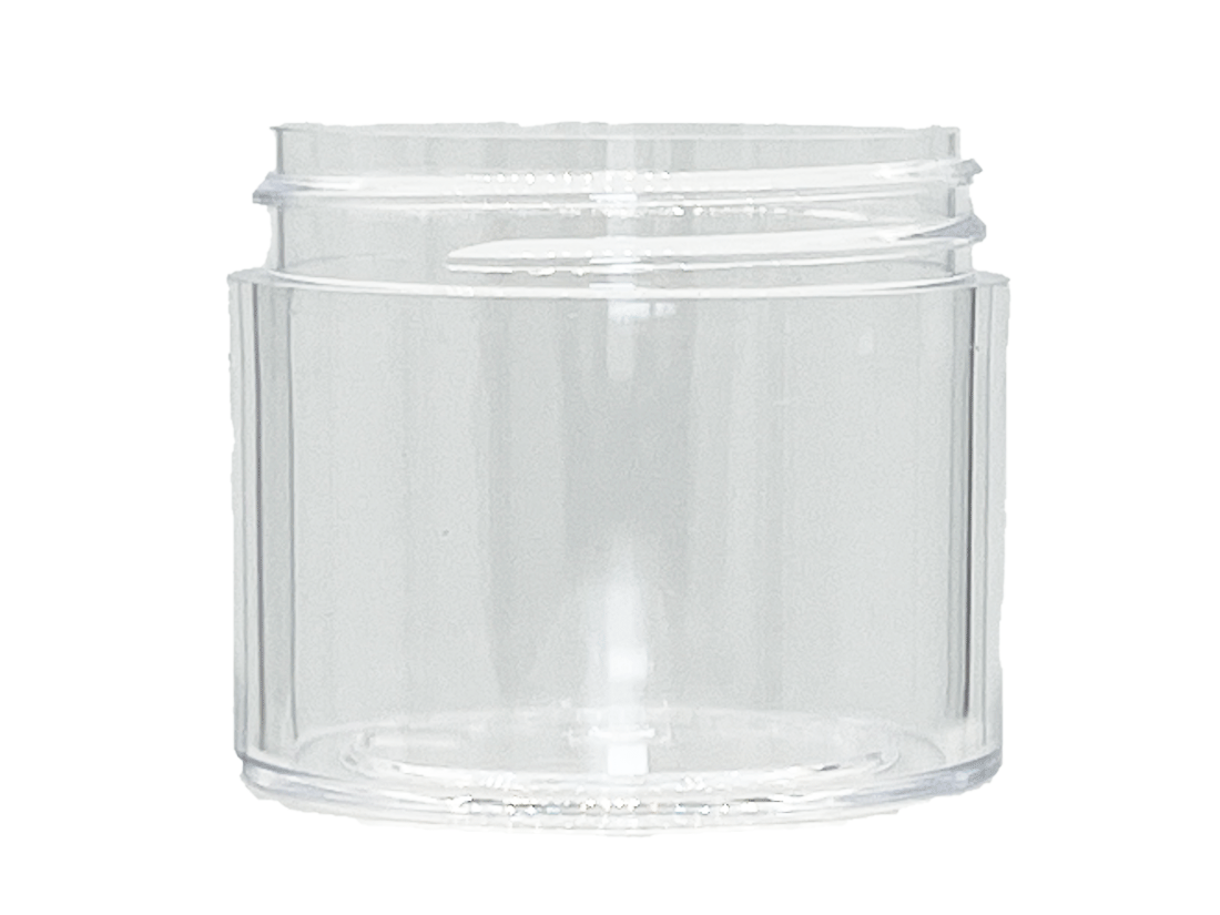 4 oz 89-400 Clear PS Thick Wall Jar - Bay Area Bottles