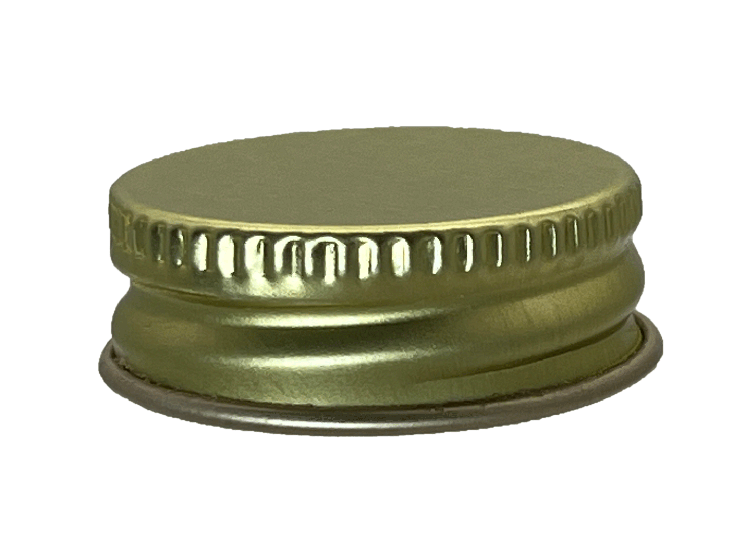 40-400 Metal Gold Continuous Thread Cap Foam Liner - Bay Area Bottles