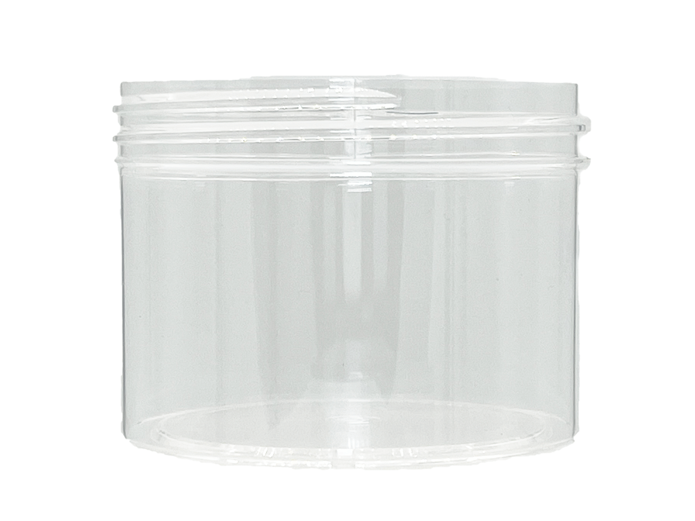 8 oz 100-400 Clear PS Single Wall Jar - Bay Area Bottles