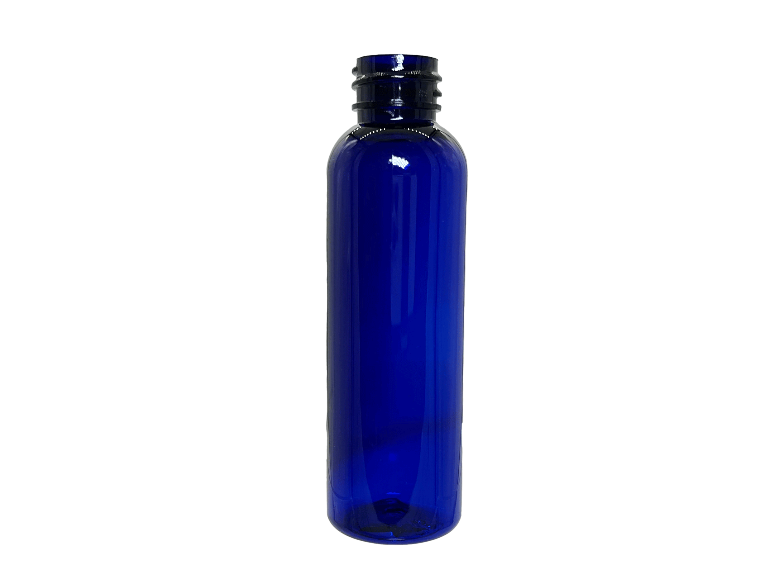 8 oz 24-410 Blue PET Bullet Round - Bay Area Bottles