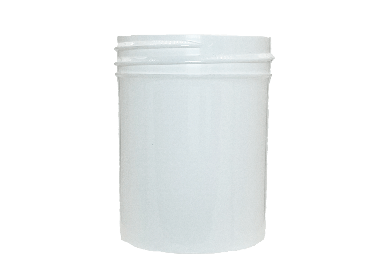 8 oz 63-400 White PP Single Wall Jar - Bay Area Bottles
