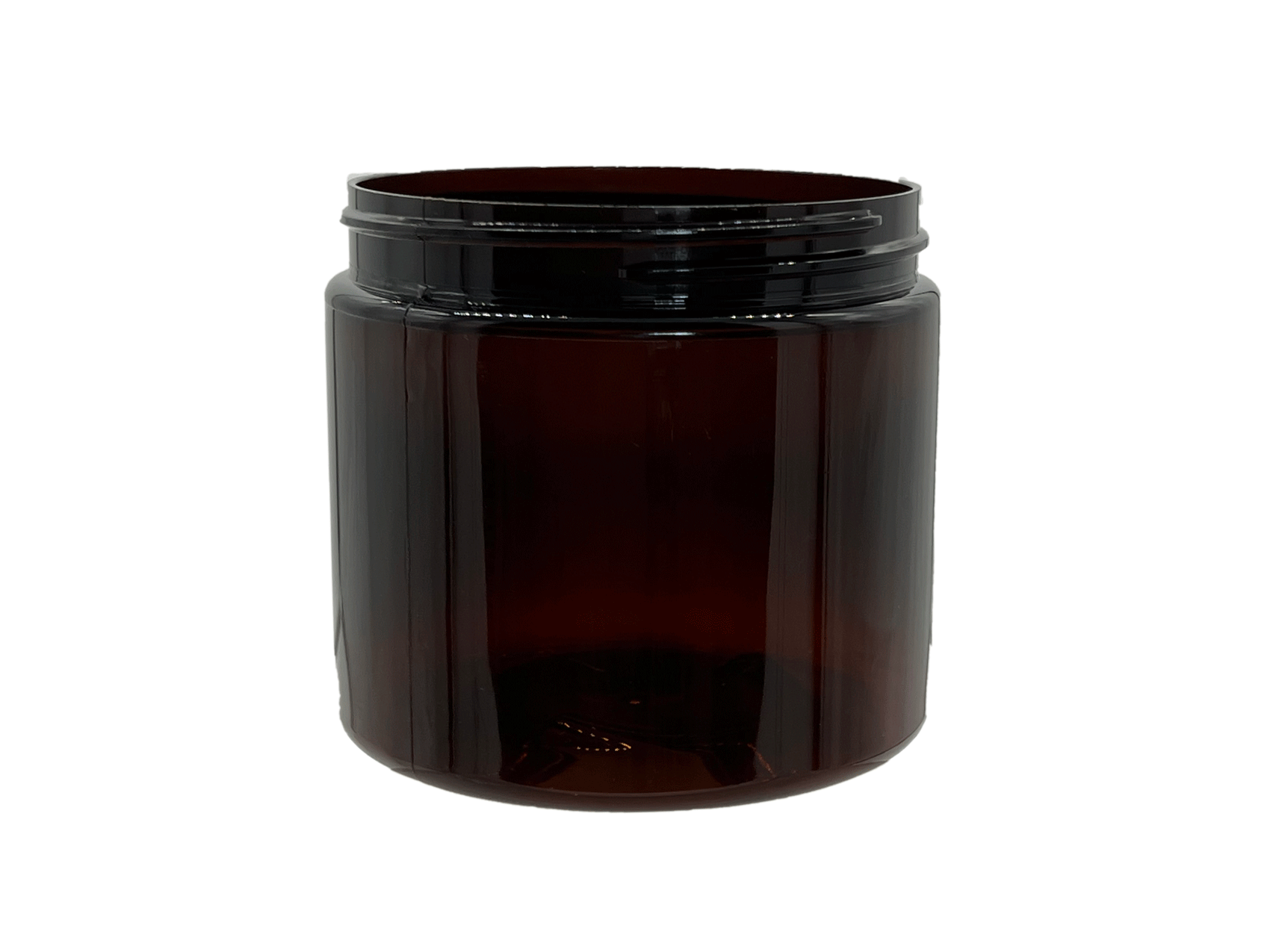 8 oz 89-400 Amber PET Single Wall Jar - Bay Area Bottles