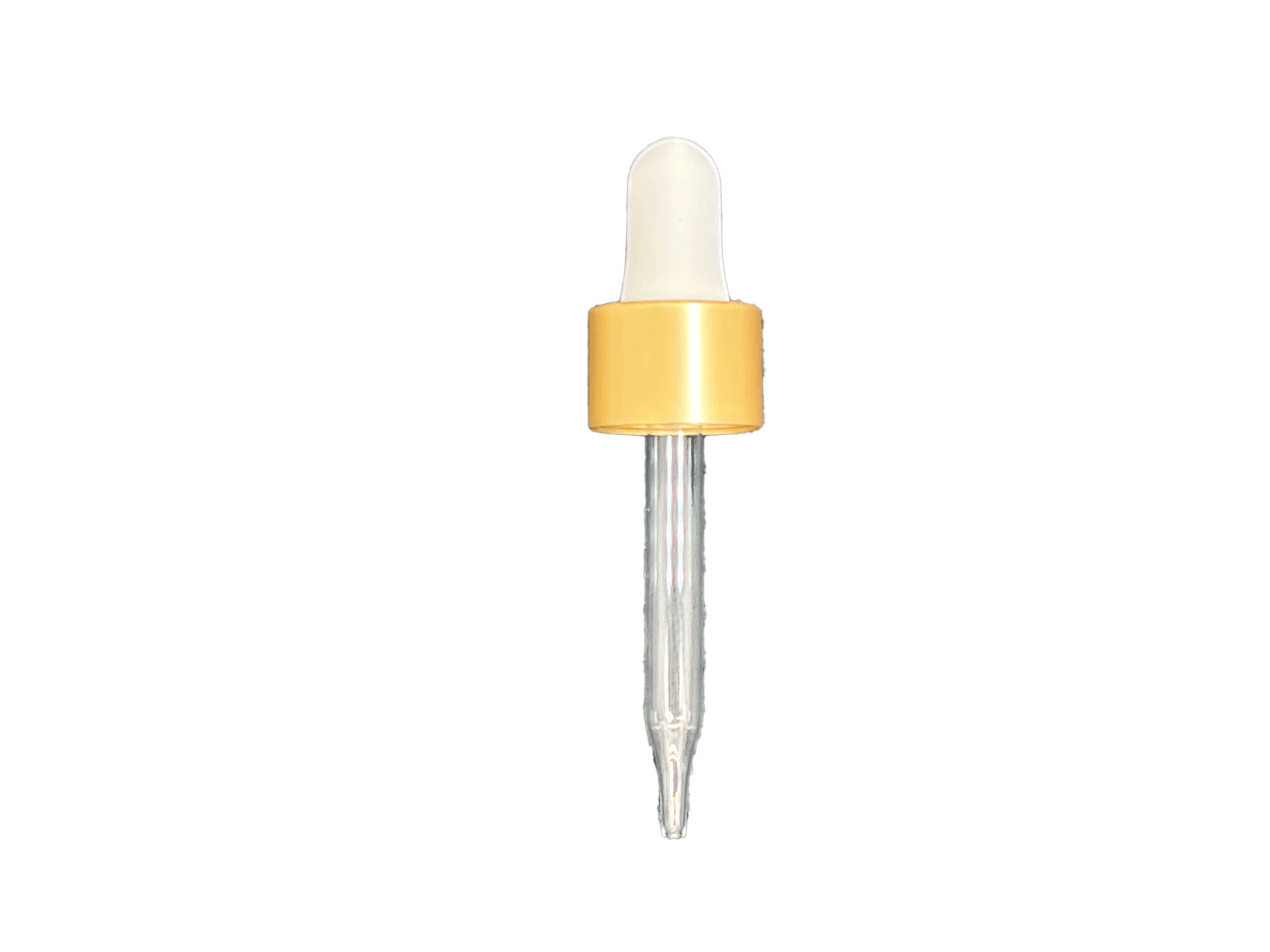 18-400 Metal Overshell Matte Gold Dropper - Bay Area Bottles