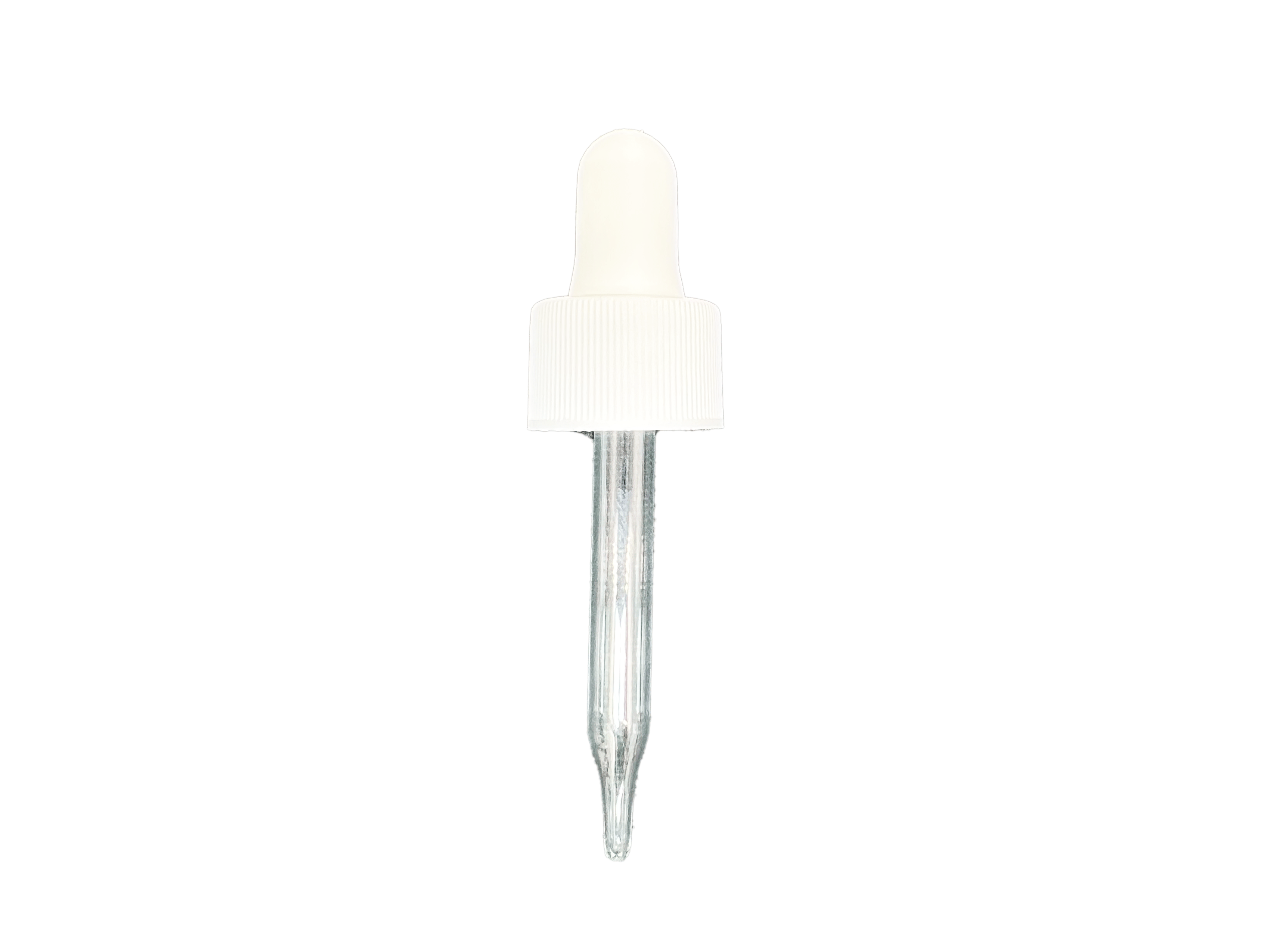 20-410 Ribbed White Dropper - Bay Area Bottles